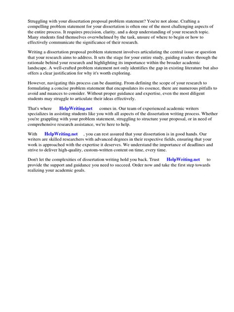 Image result for A Sample Problem Statement for Dissertation