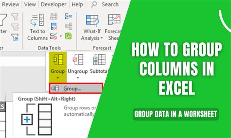 Image result for How to Group Excel Columns