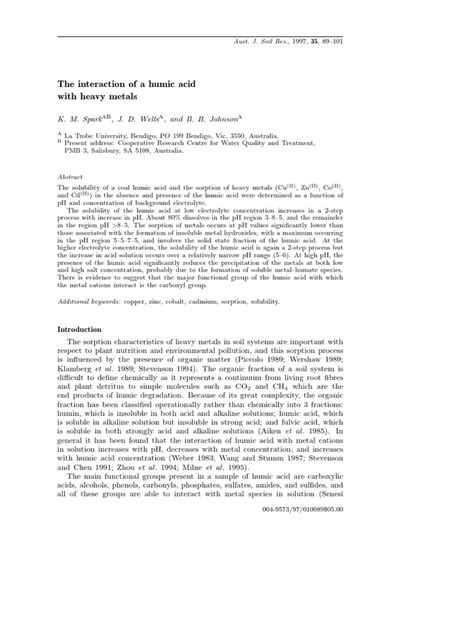 Image result for Humic Acid Heavy Metal