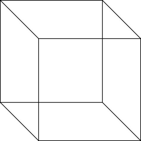 Image result for Cube Line Drawing