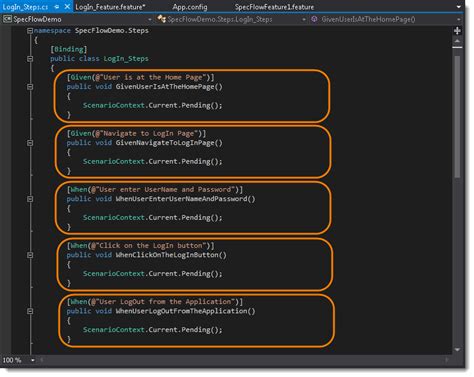 Image result for Feature File and Step Definition Examples