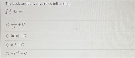 Image result for Basic Antiderivative Rules