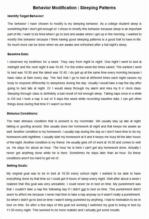 Image result for Sample Behavior Plan