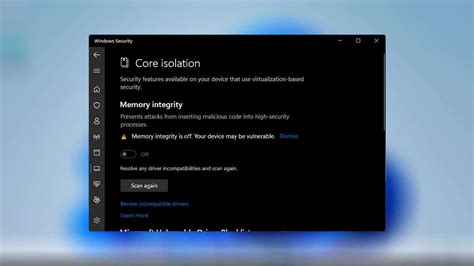 Image result for Core Isolation Memory Integrity Fix