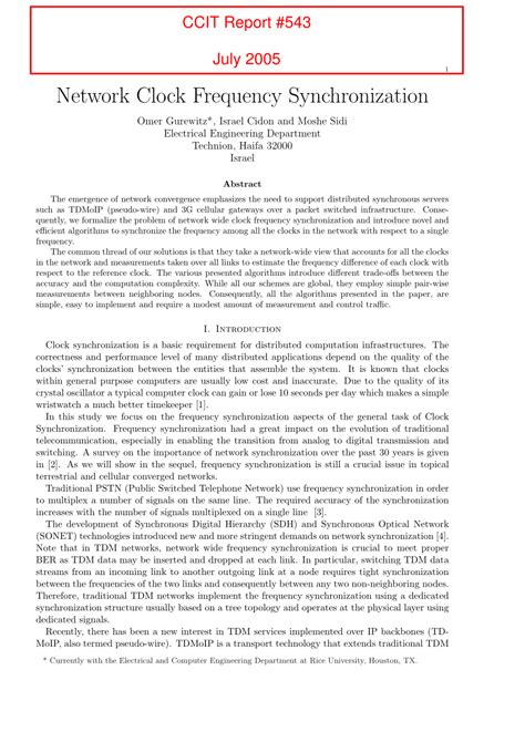 Image result for Network Clock Synchronization