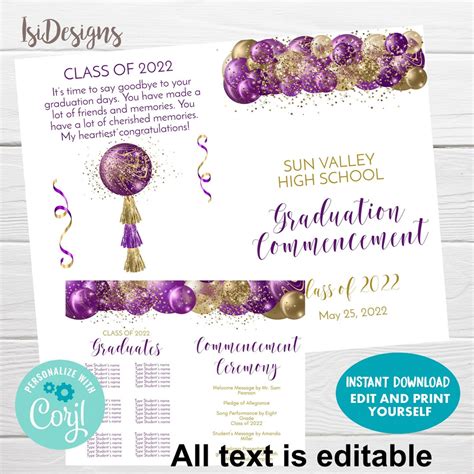 Image result for High School Graduation Program Examples