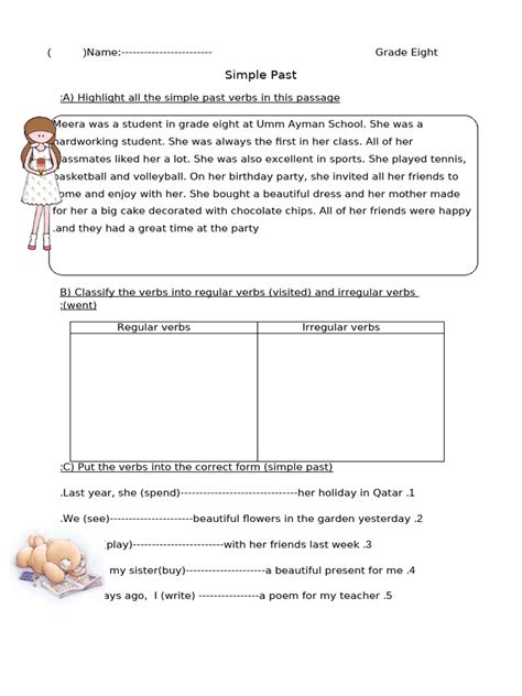 Image result for Past Simple Activities