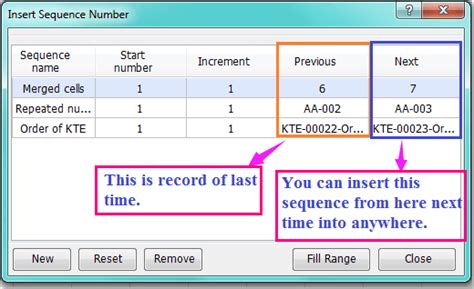 Image result for Insert Sequence Numbers in Excel