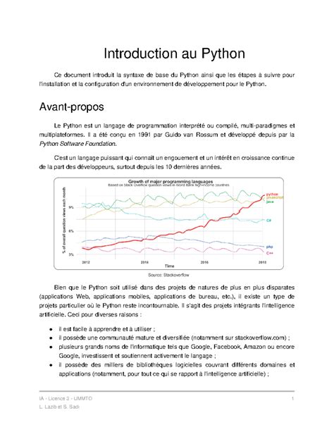 Image result for Introduction a Python En Francais