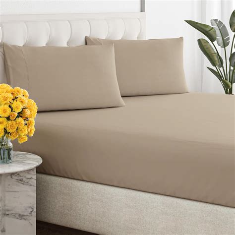 Amazon.com: Sleepy Town Queen Size Bed Sheets - 3 Piece - NO Flat Sheet ...