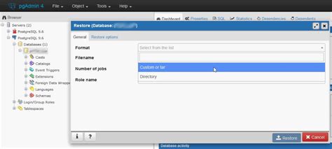 Image result for Psql From pgAdmin to Restore SQL File