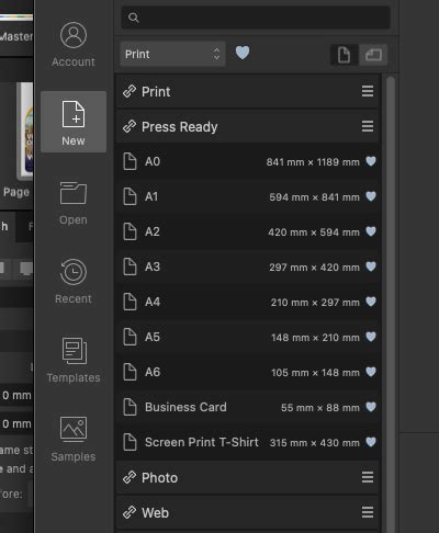 Image result for Sizing for Printing Affinity Design
