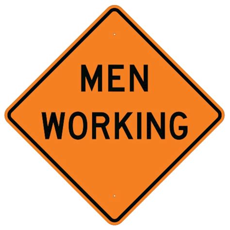 Image result for Men Working Sign Paper