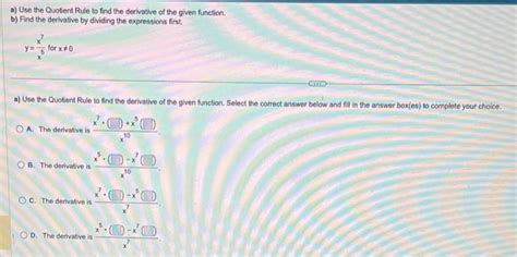 Image result for Differentiation Steps Using Derivative Rule for Quotient Math Site Youtube.com