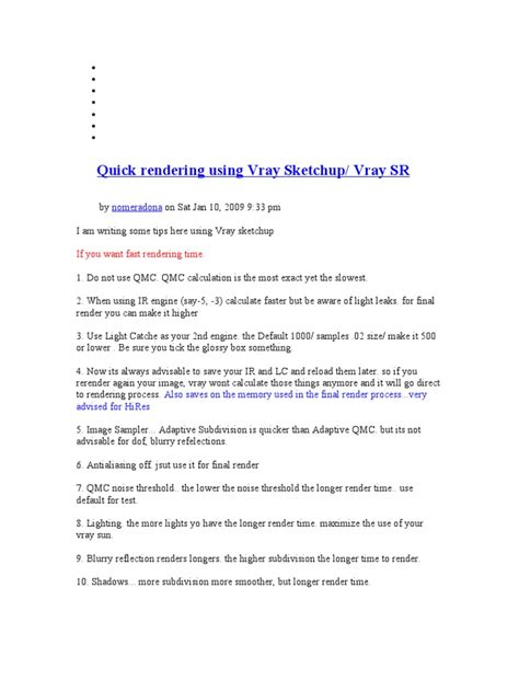 Image result for Vray Quick Render Setup