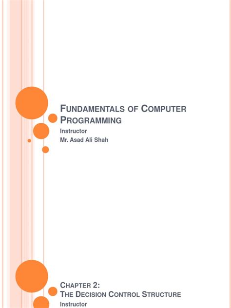 Image result for Chapter Decision Control Structure
