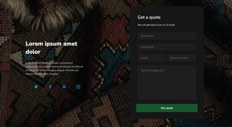 Image result for Contact Page CSS HTML