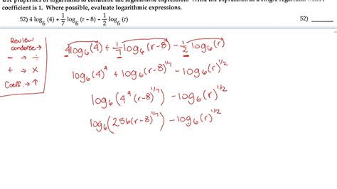 Image result for How to Condense Logarithmic Equations