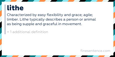 Image result for Define Lithe