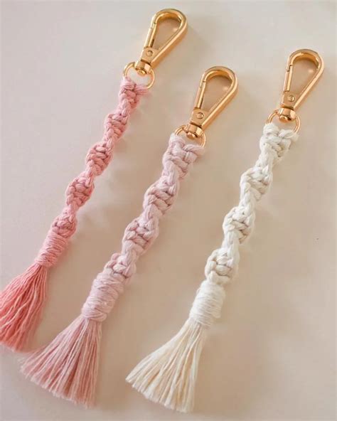 Image result for Macrame Keychain Instructions for Beginners