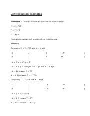 Image result for How to Solve Left Recursion