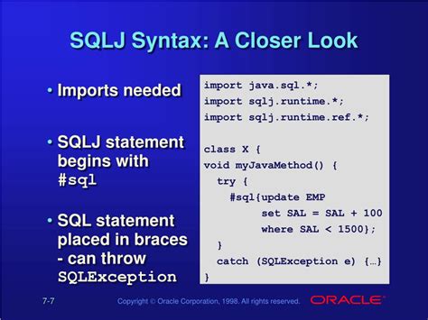 Image result for Difference Between SQLJ and JDBC