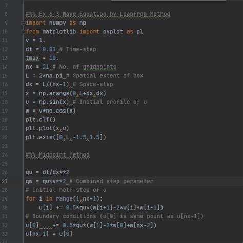 Image result for Plot the Wave Equation PDE with Python
