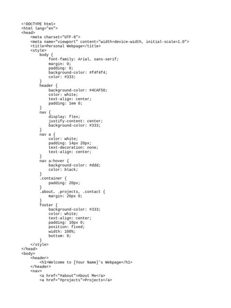 Image result for HTML Code PDF Download