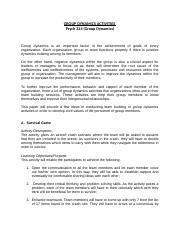 Image result for Group Dynamics Activities Sample