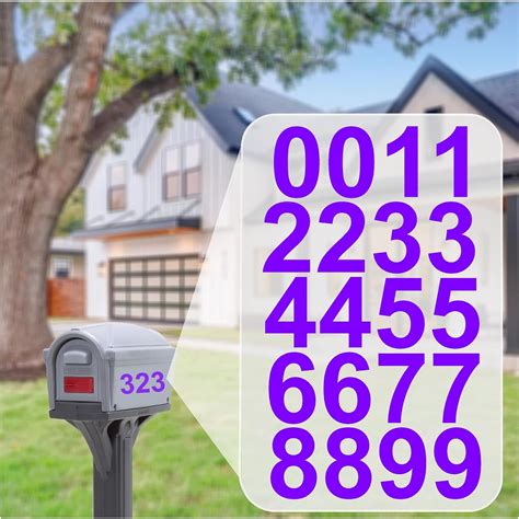 Image result for Printable Mailbox Numbers