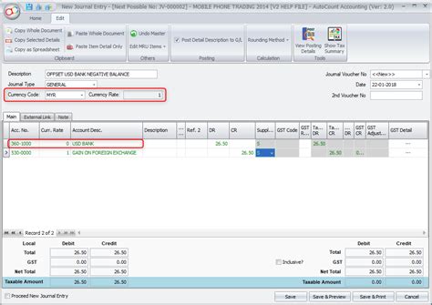 Image result for Change On Currency Code AutoCount