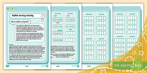 Image result for Bubble Sort Activity