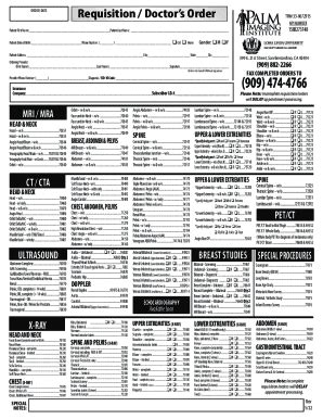 Image result for Requisition Form Plebotomy