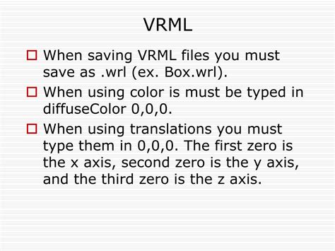 Image result for VRML Tutorial
