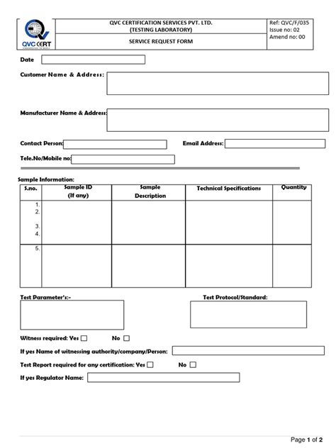 Image result for Service Requisition Form