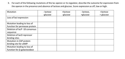 Image result for Lac Operon Mutations