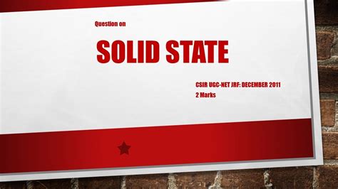 Image result for Solid State Physics CSIR Net Pyq