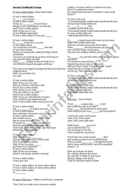 Image result for First Conditional Songs