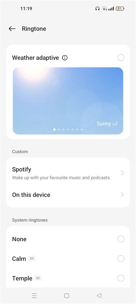 Image result for Android Alarm Clockattopof Screen