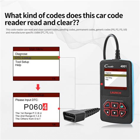 Image result for Launch OBD Scanner Creader Chart