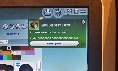 Image result for Sims Error Msg