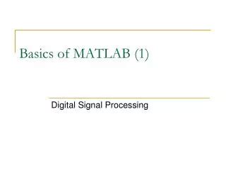 Image result for MATLAB Basics Ppt