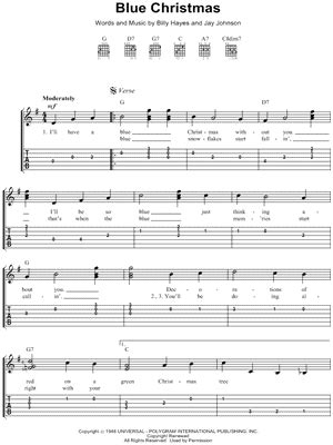 Image result for Blue Christmas Guitar Tutorial