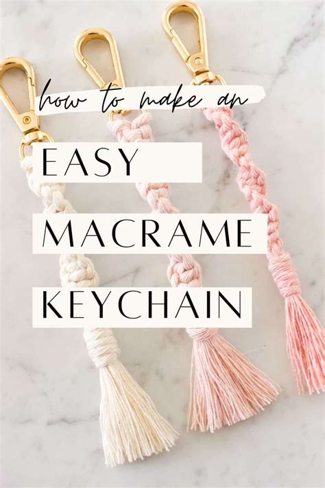 Image result for Macrame Keychain Instructions for Beginners