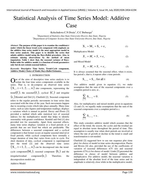 Image result for Additive Model of Time Series Example
