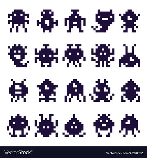 Image result for Space Invaders Pixel Shield