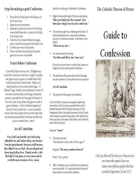 Image result for Catholic Confession Guide Text