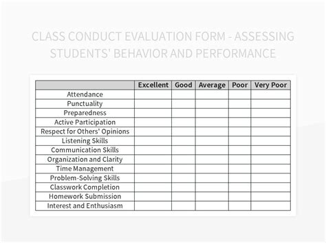 Image result for Class Evaluation Sample