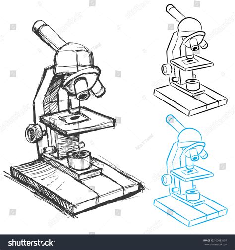 Image result for Microscope Line Art