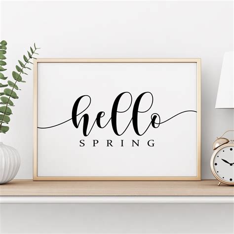 Image result for Hello Spring Sign Print Out